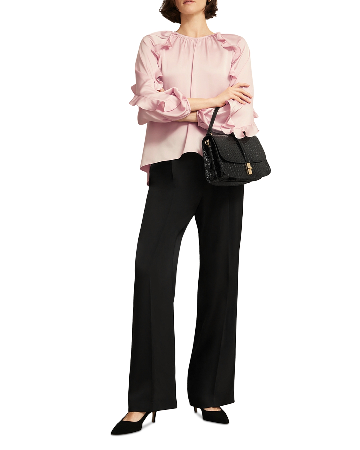 HOBBS LONDON Babbington Ruffled Top